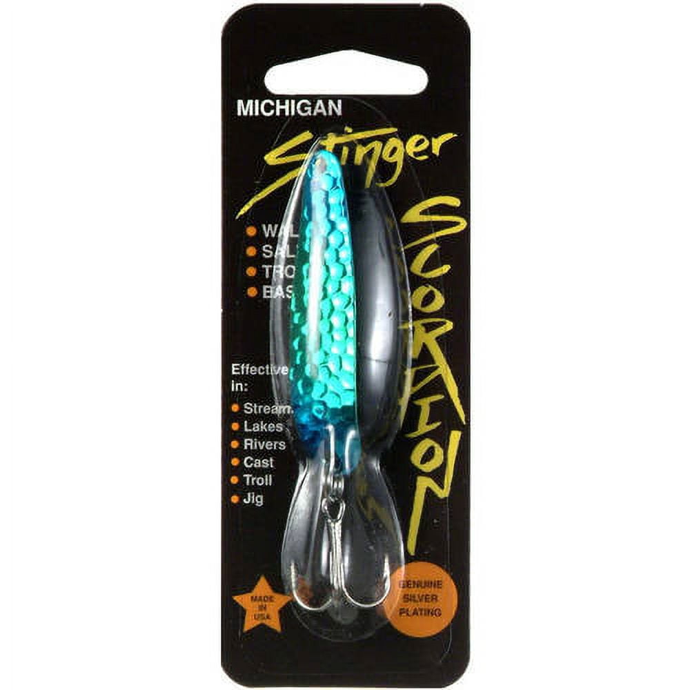 Michigan Stinger 2-1/4" Scorpion Fishing Spoons, Shrimp Finish ...
