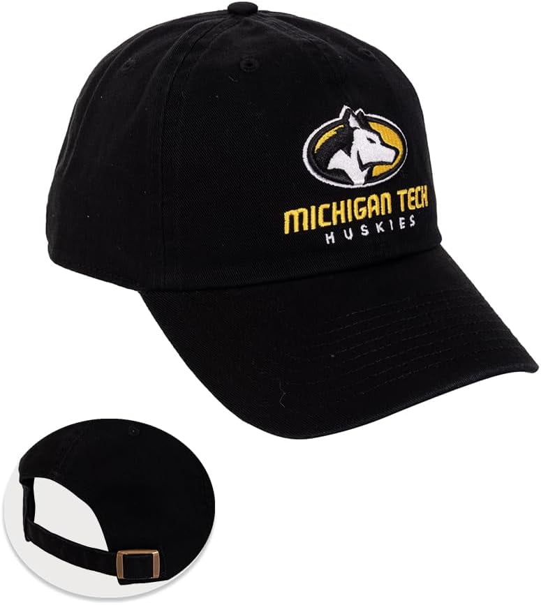 Michigan Tech Baseball Hat Huskies Mtu Technological Brimmed ...