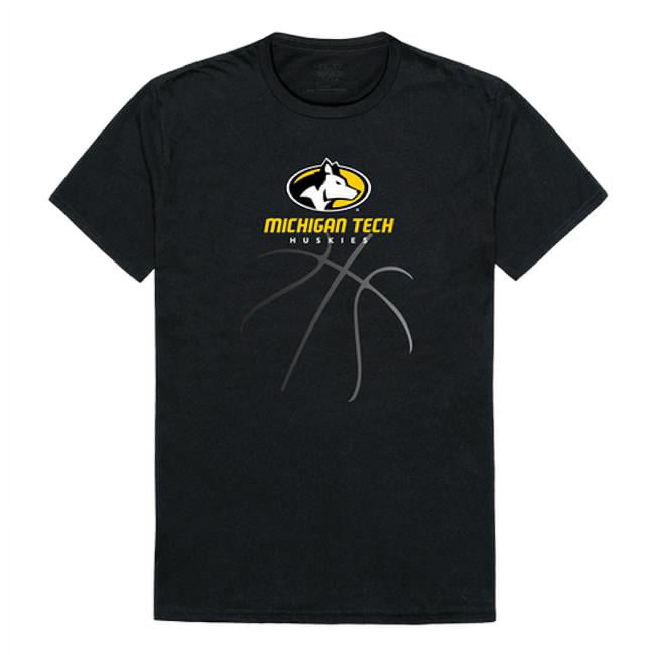 Michigan Technological University Men Basketball T-Shirt, Black & White ...