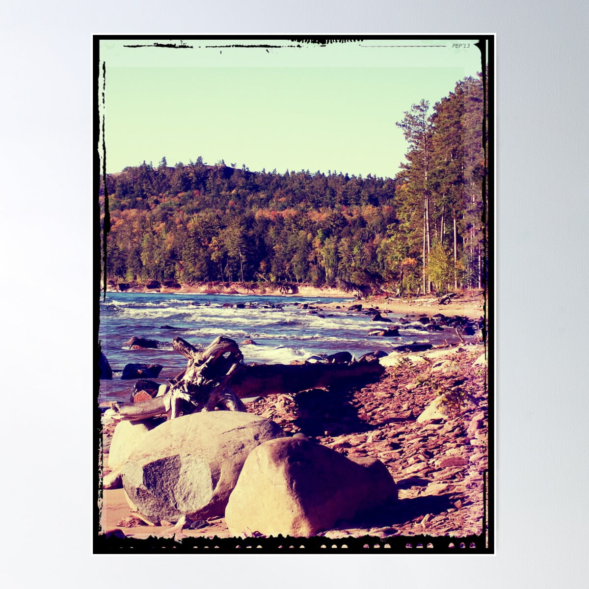 Michigan Upper Peninsula Poster Wall Art, Modern Wall Decor For Living ...