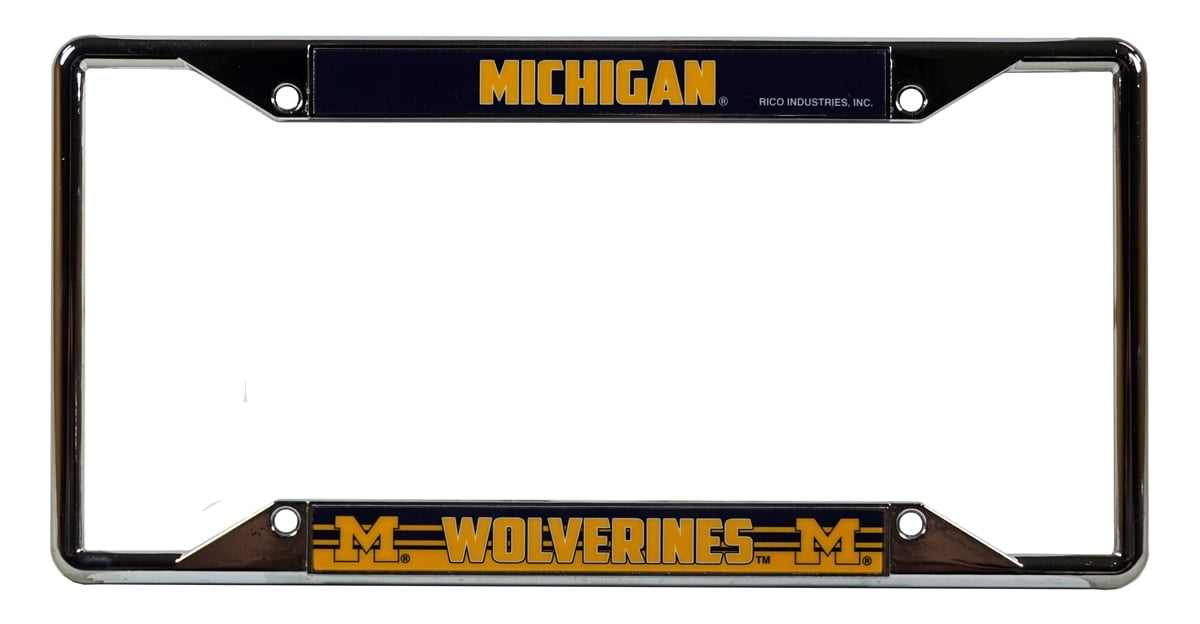 Michigan-Wolverine's EZ View License Plate Frame - Designed for Upper ...