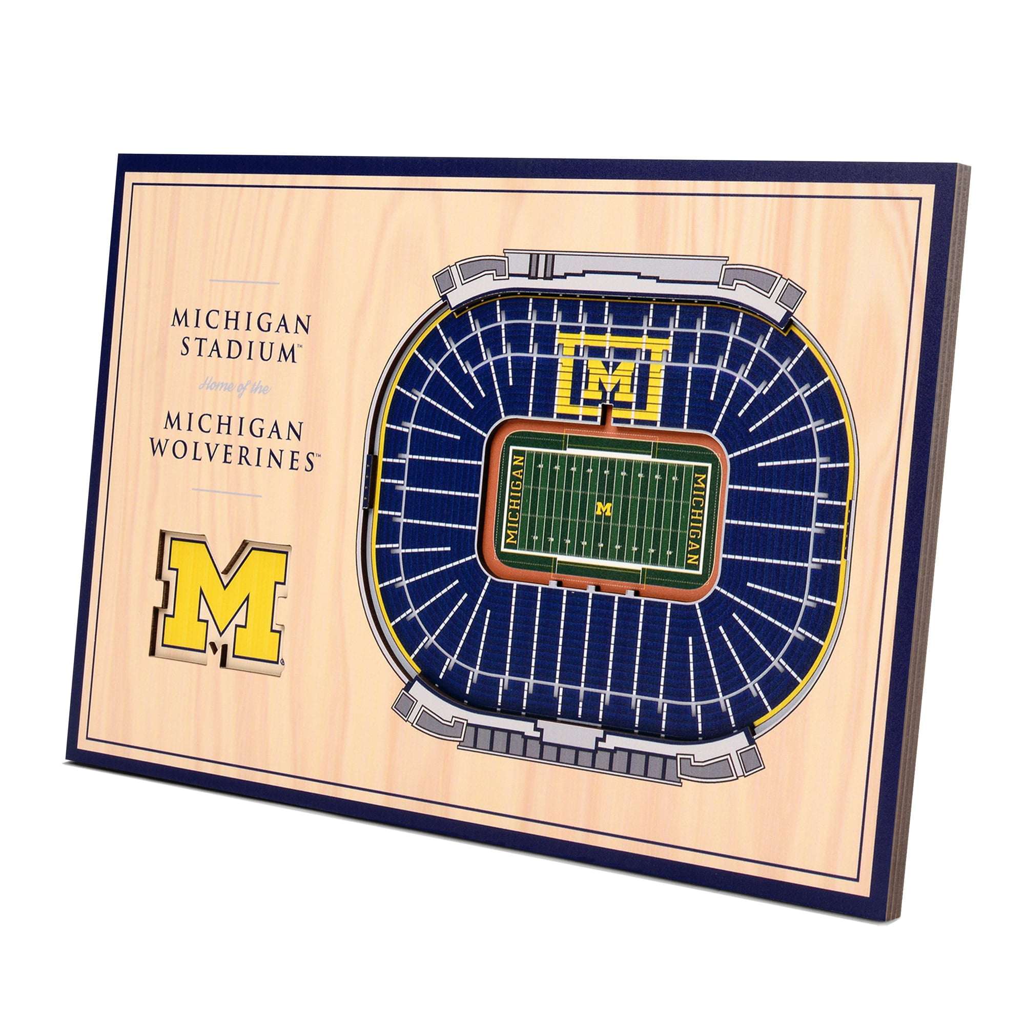 Michigan Wolverines 3D StadiumViews Desktop Display - Walmart.com