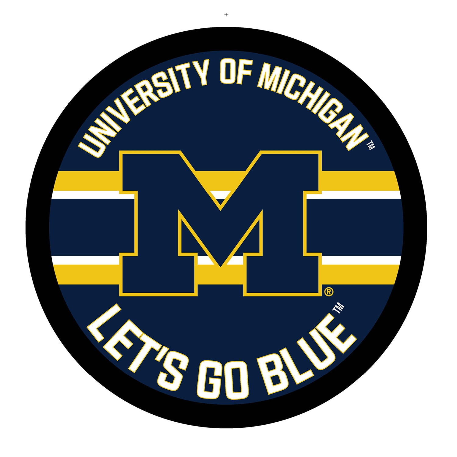 Michigan Wolverines 15" Round LED Lit Wall Sign - Walmart.com