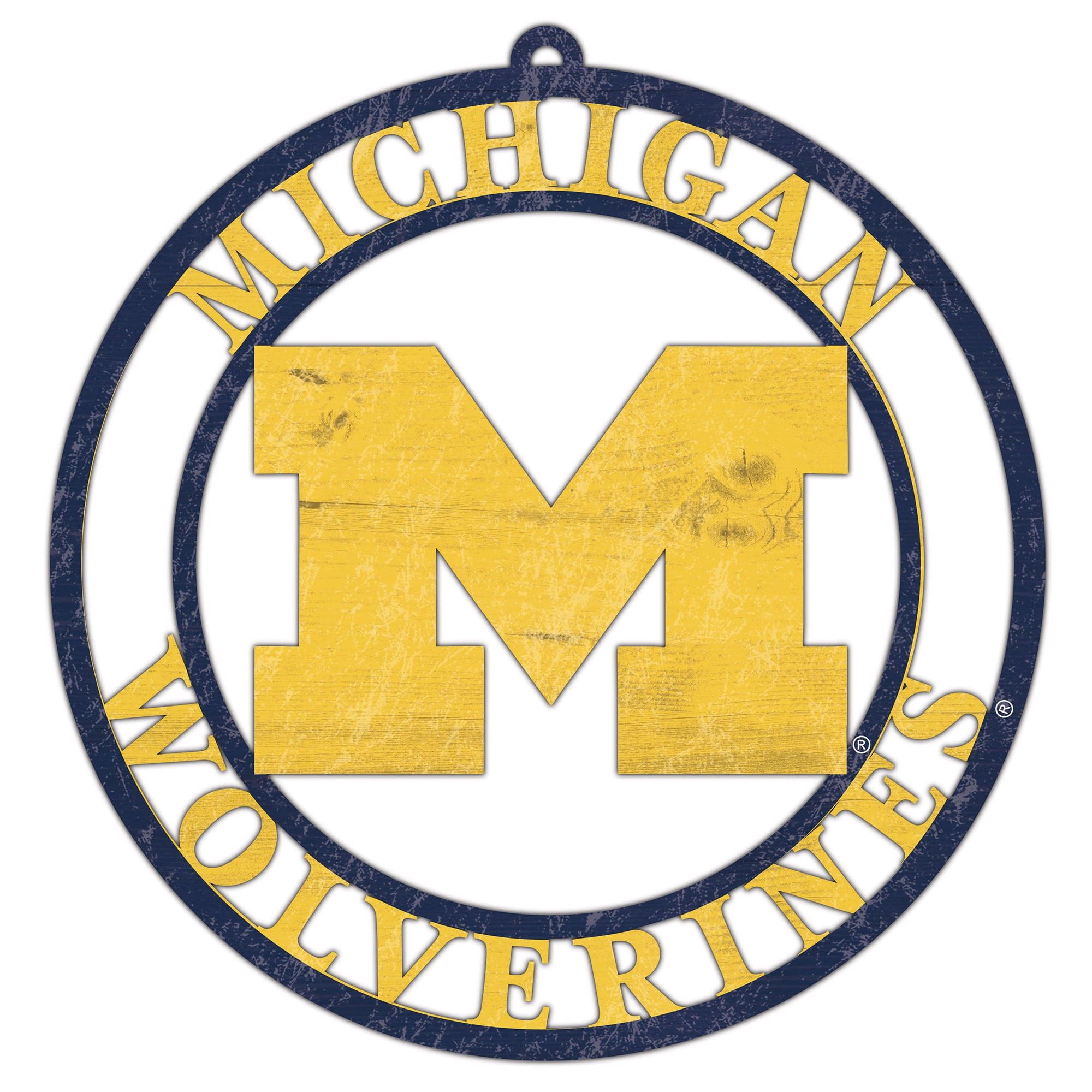Michigan Wolverines 16'' Team Color Logo Cutout - Walmart.com