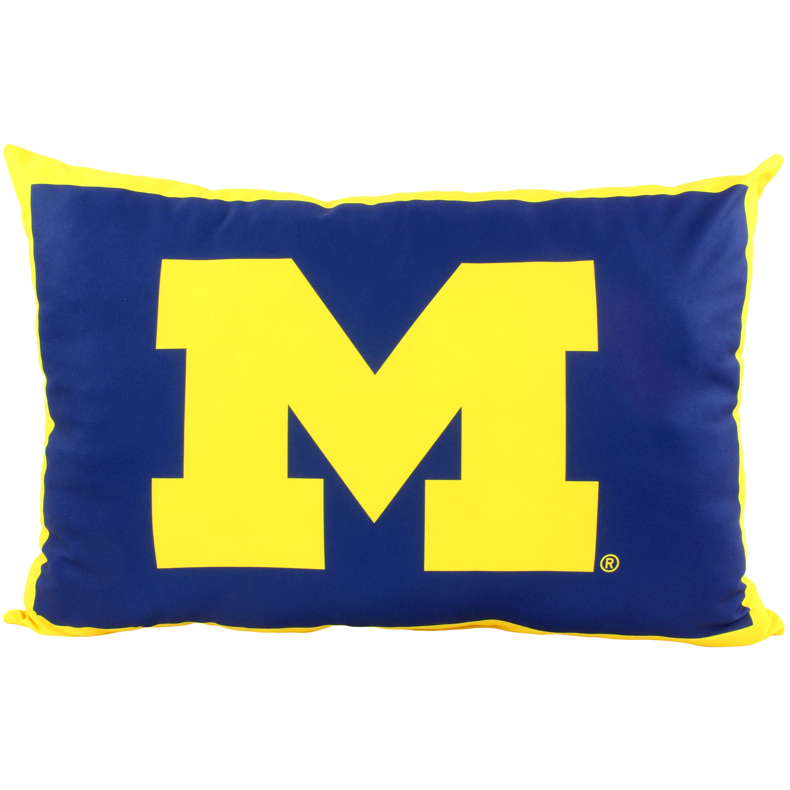 College Covers Michigan Wolverines Big Logo Pillow - 20 x 28 - Walmart.com