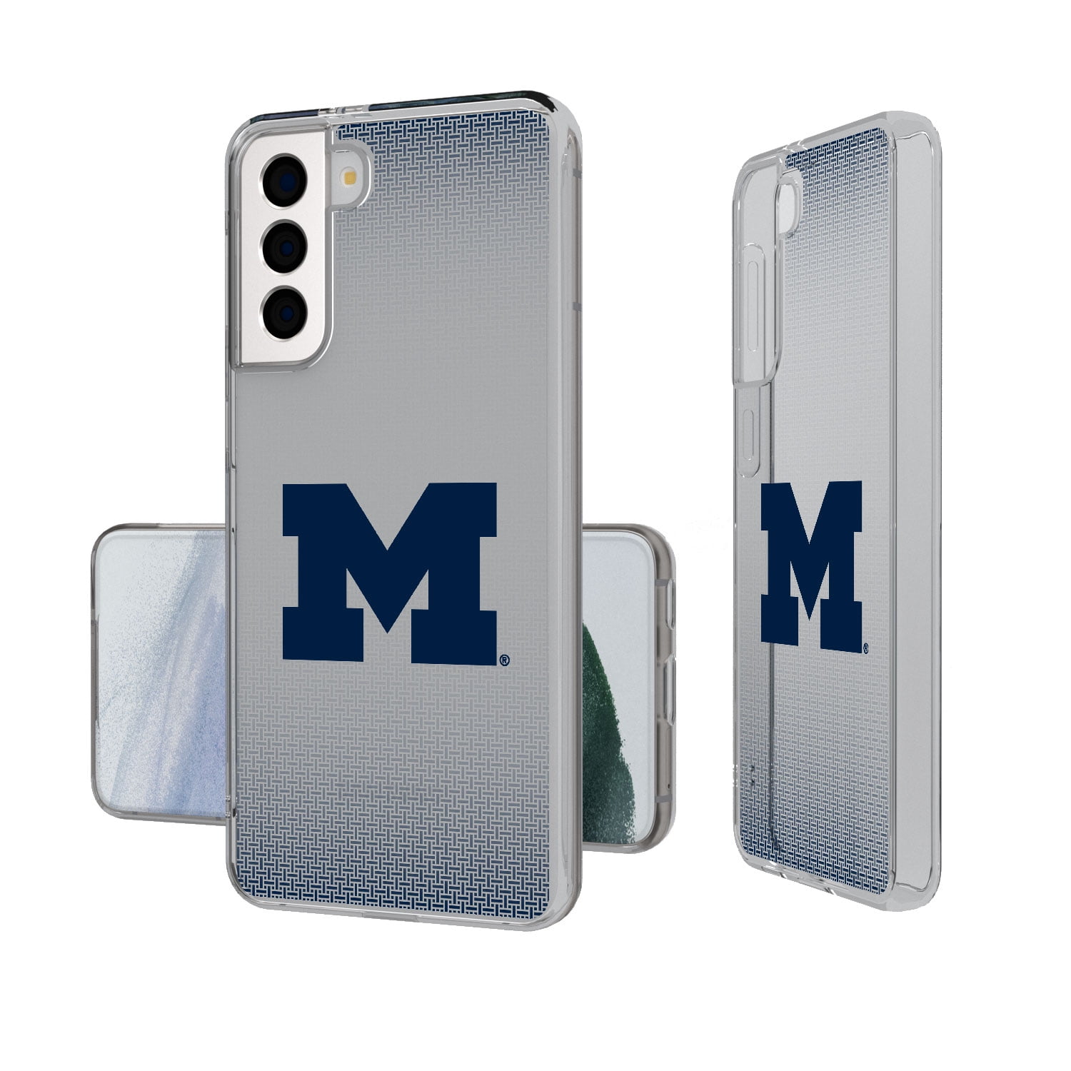 Michigan Wolverines Linen Logo Galaxy Clear Case - Walmart.com