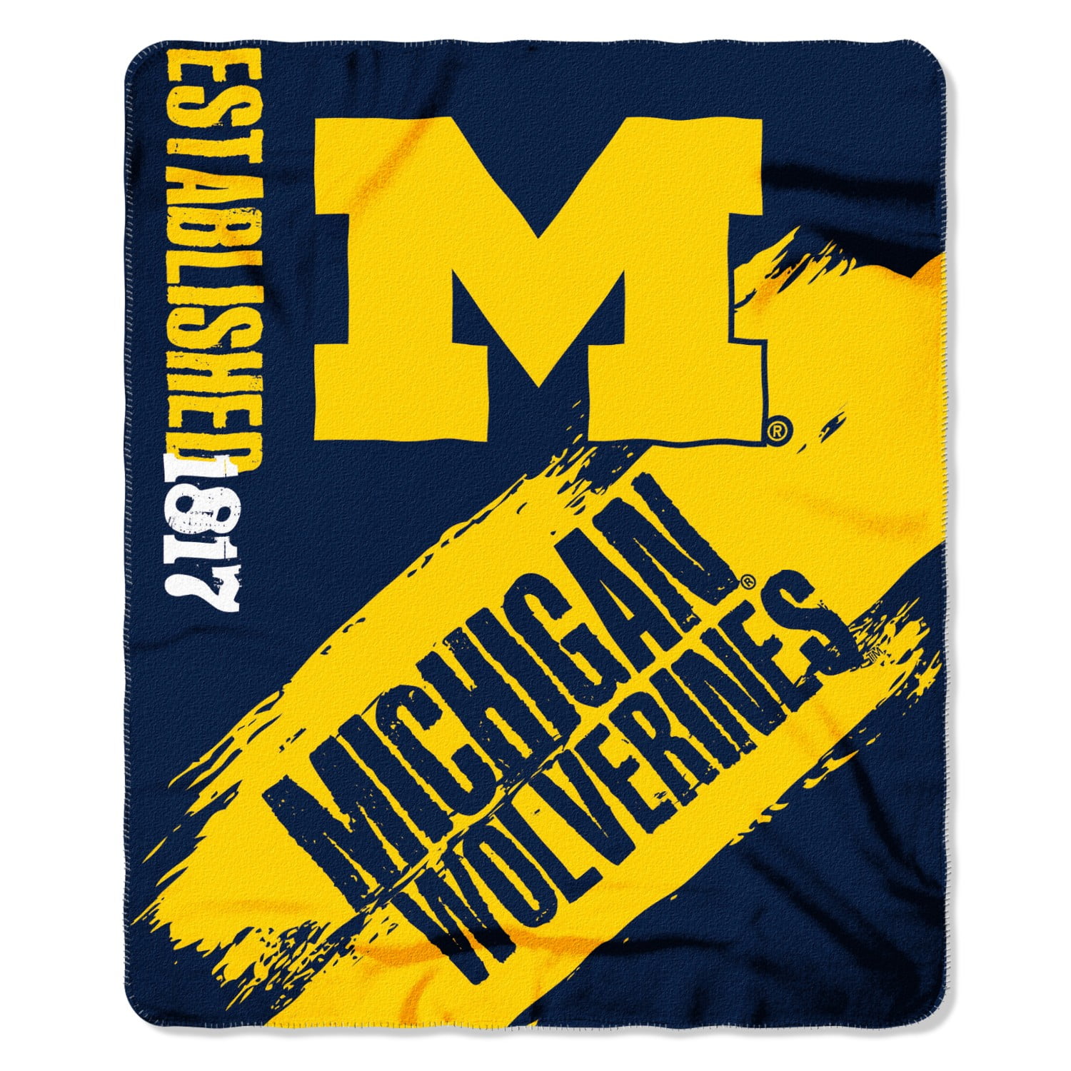 Michigan Wolverines Painted Fleece Throw - Walmart.com