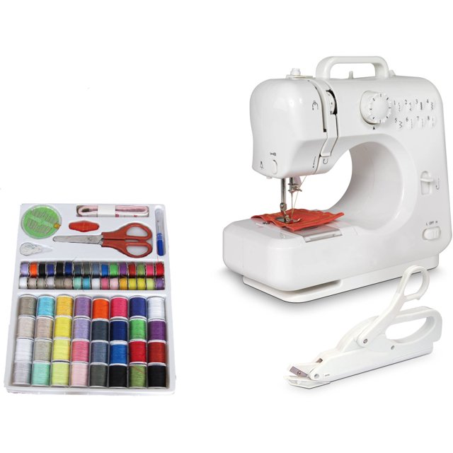 Michley Desktop Sewing Machine & Accessories 3-Piece Value Bundle ...