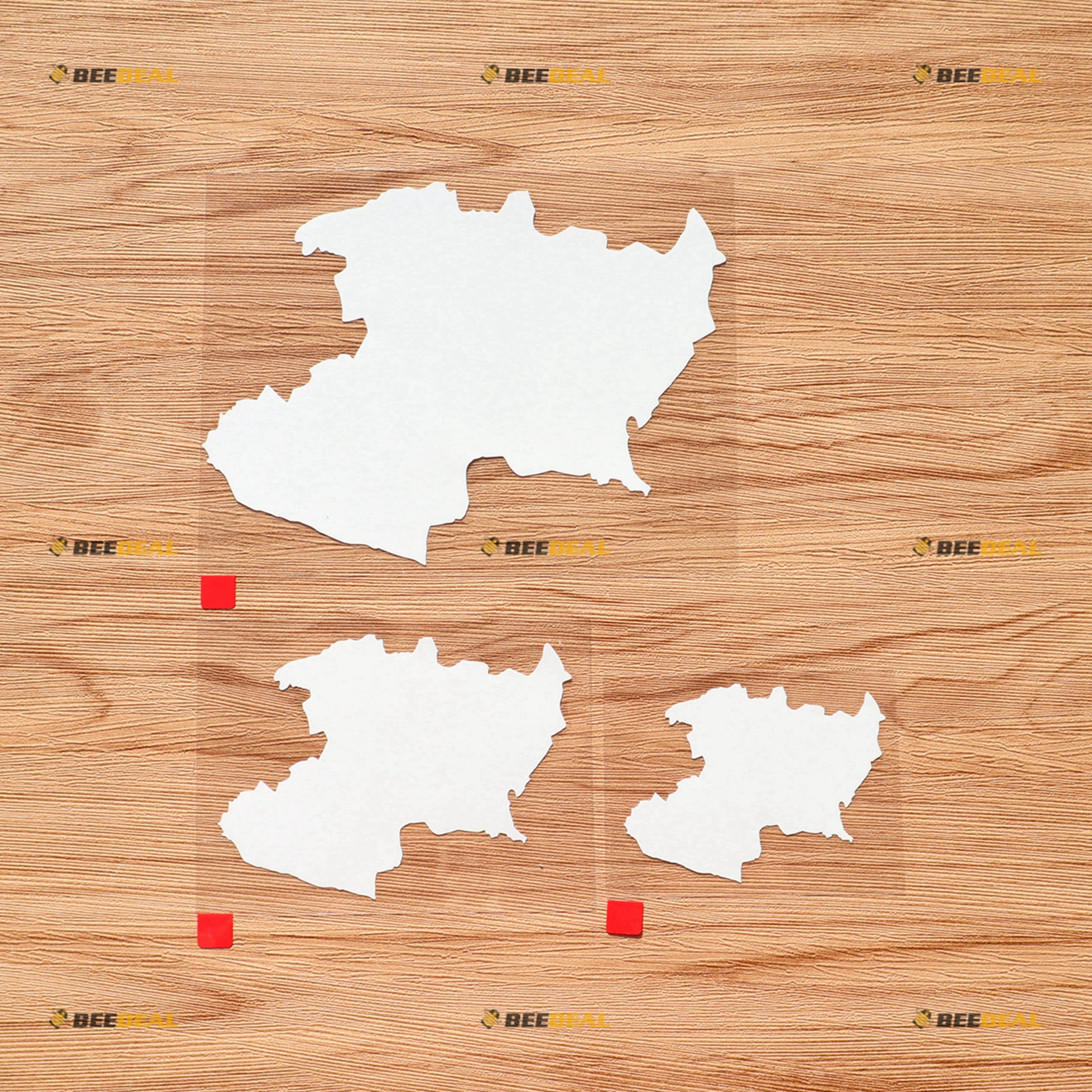 Michoacan Map Outline Mexican State Mexico Vinyl Decal Sticker - 3 Pack ...