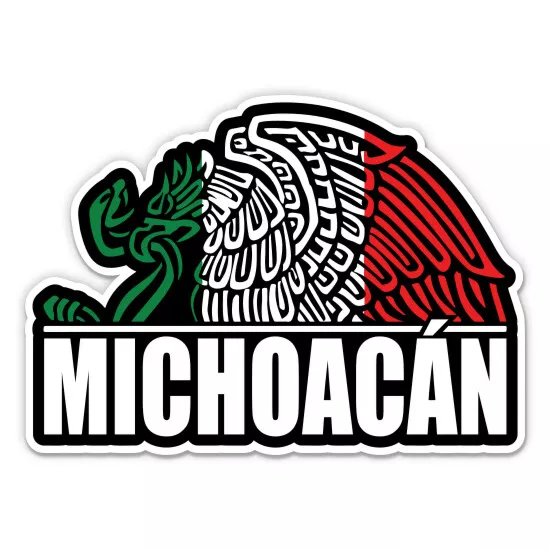Michoacan Mexico Mx Bandera Sticker Phone Decal Water Bottle Stickers ...