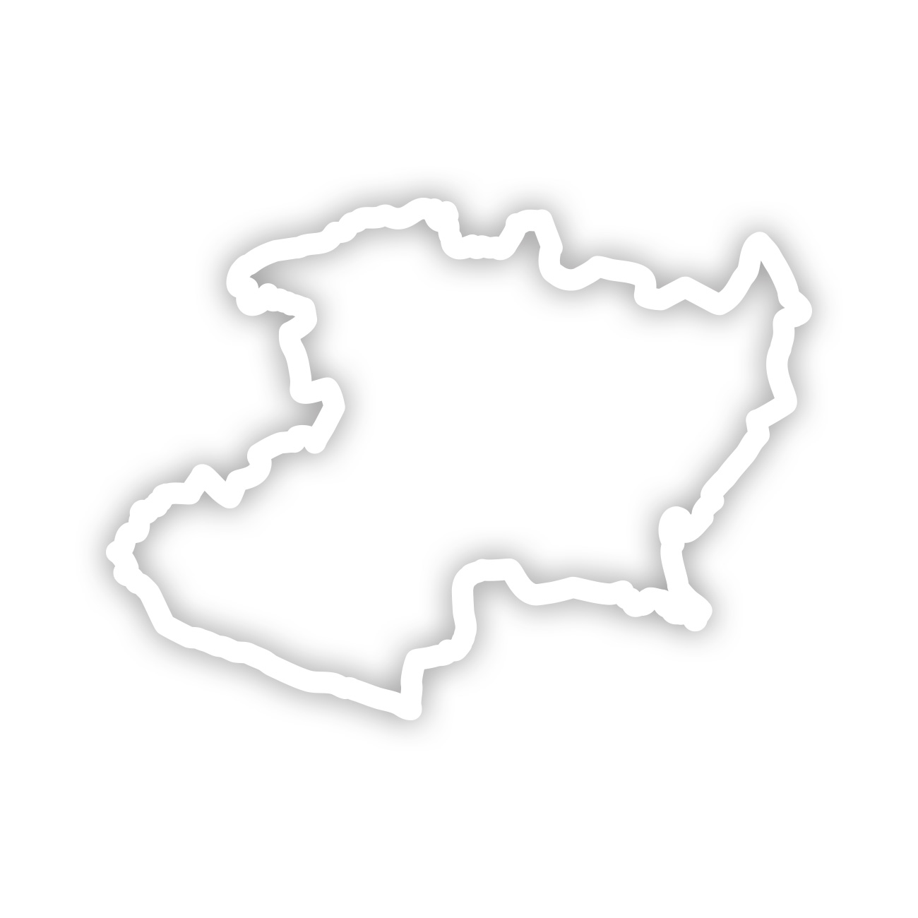 Michoacan State Shaped Sticker Decal Die Cut - Self Adhesive Vinyl ...