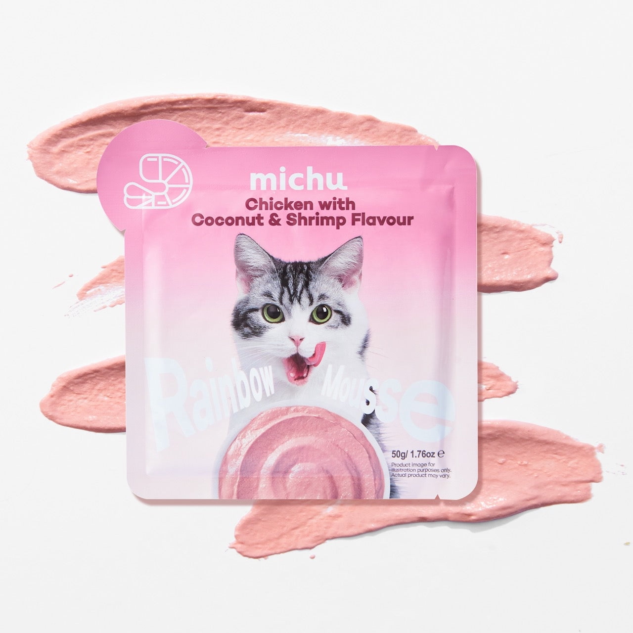 Michu Rainbow Mousse 5 Flavors- Complete Food/Wet Mixer and Topper ...