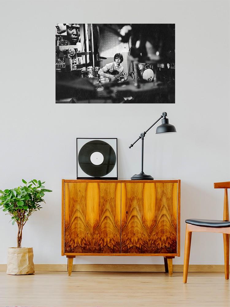 Mick Jagger In A Tv Studio Poster - Image by Shutterstock - Walmart.com