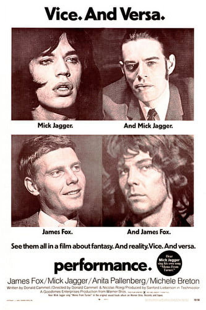 Mick Jagger and James Fox and Anita Pallenberg and Michele Breton in ...