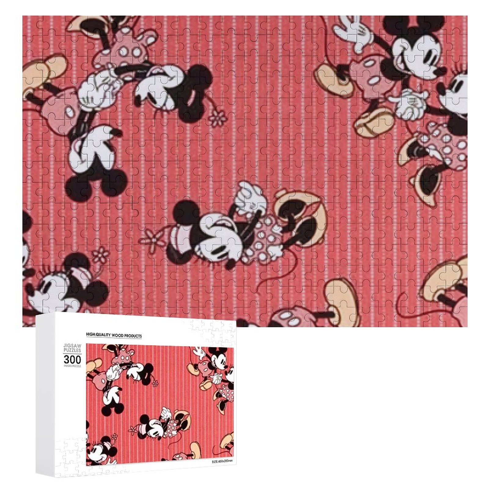 Mick-ey Min-nie Mouse Jigsaw Puzzles Home Decors Family Challenge Toy ...