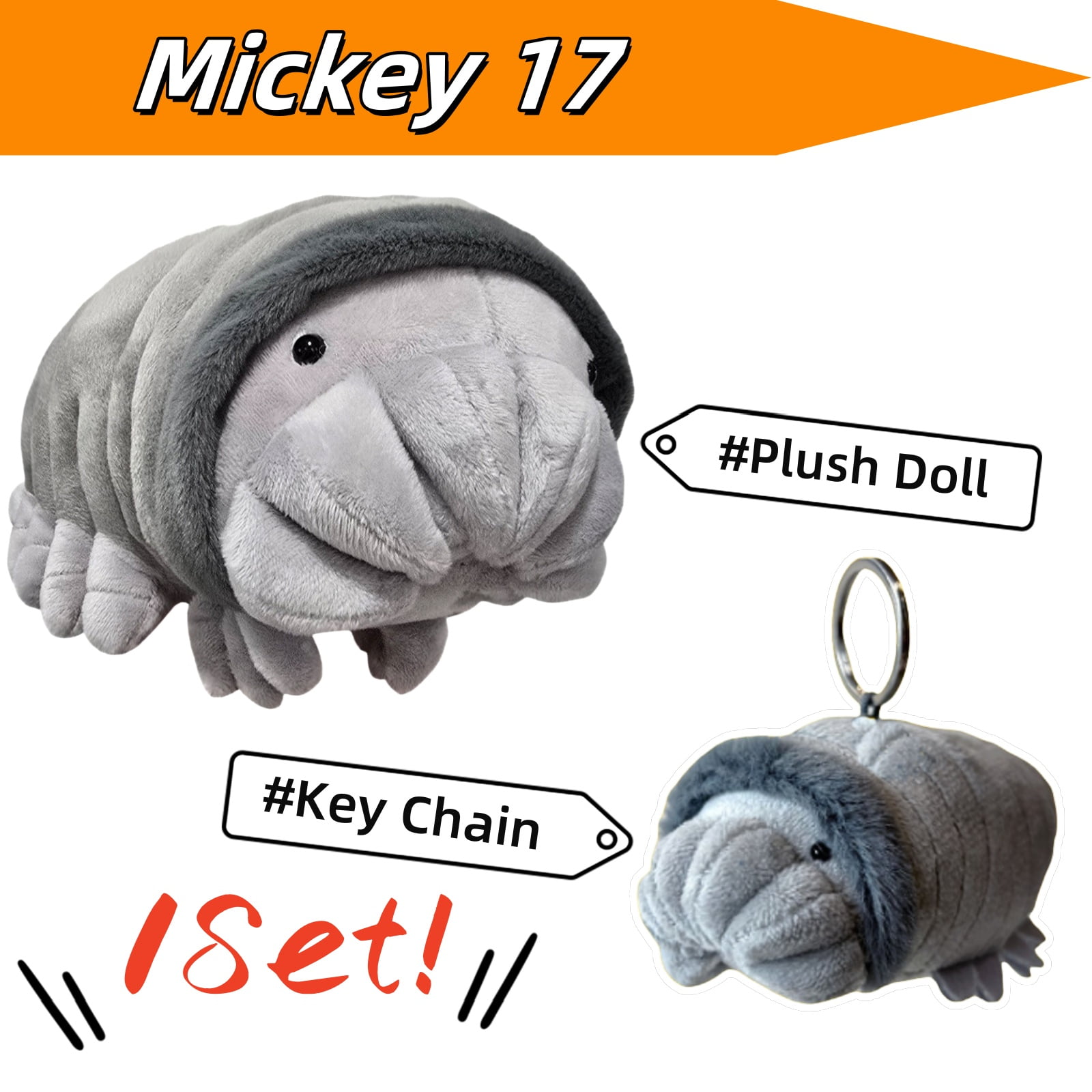 Mickey 17 Creeper Plush and Key Chain - Mickey 17 Soft & Huggable ...