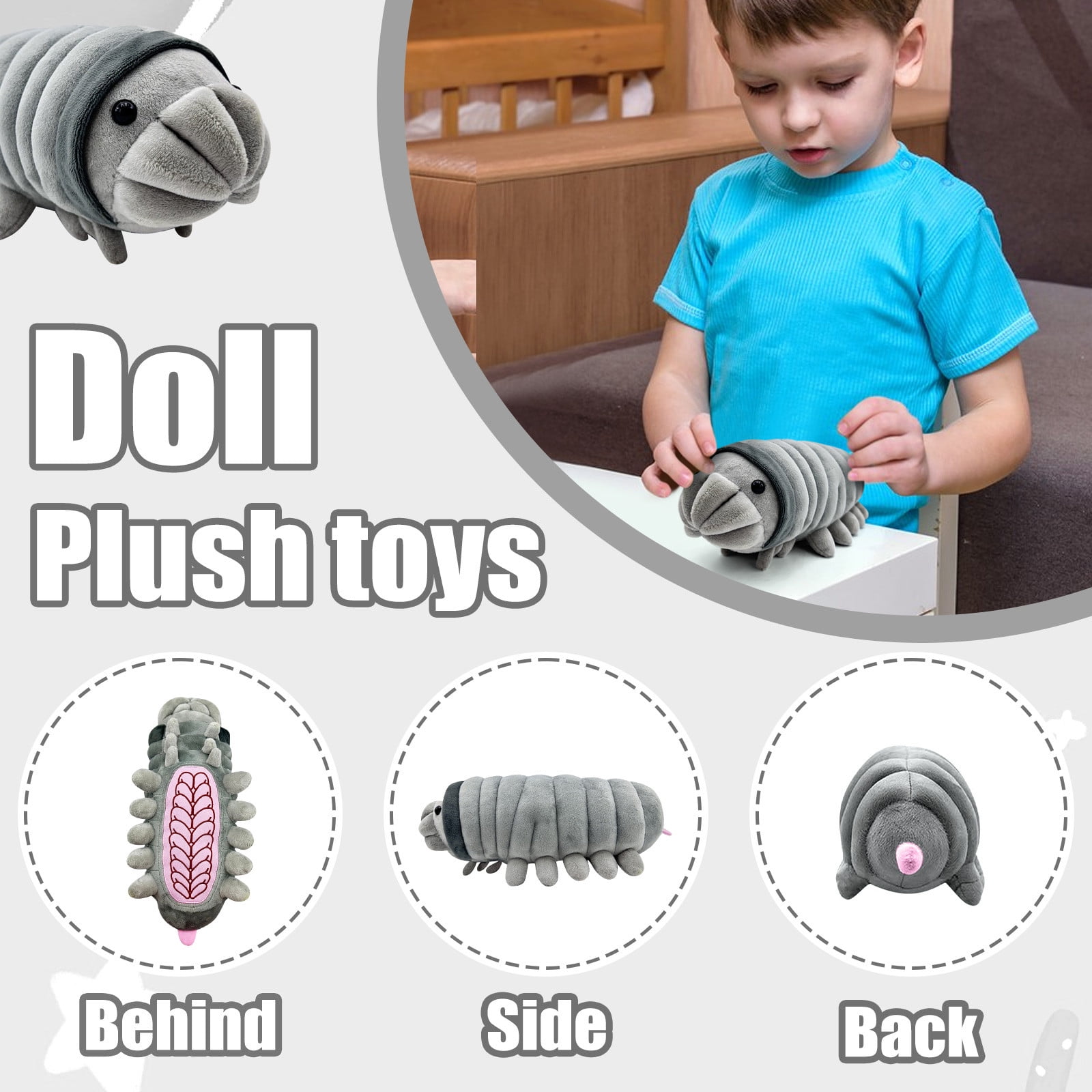 Mickey 17 Isopod Plush - Lifelike Isopod Stuffed Animal, Realistic ...