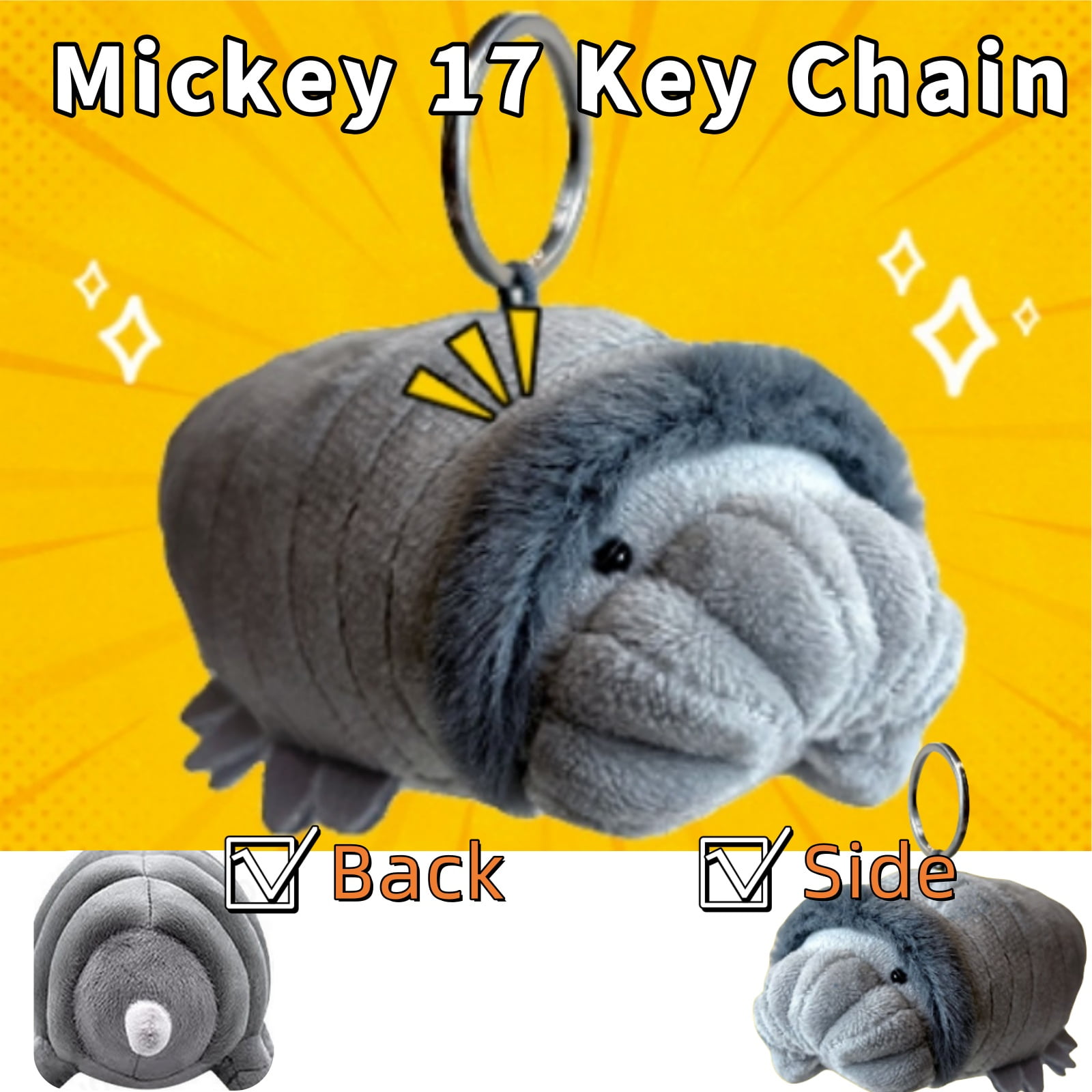 Mickey 17 Plush Key Chain Toy - Mickey 17 4.25" Soft Stuffed Animal ...