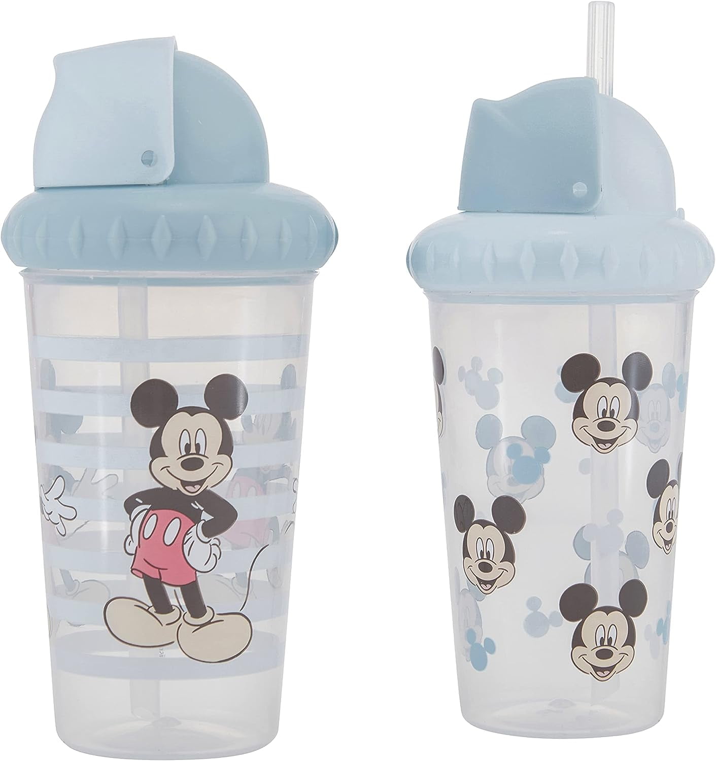 UPD Mickey Mouse Sippy Cups, 2 Pack, 10oz, Pop-Up Straw, Dishwasher ...