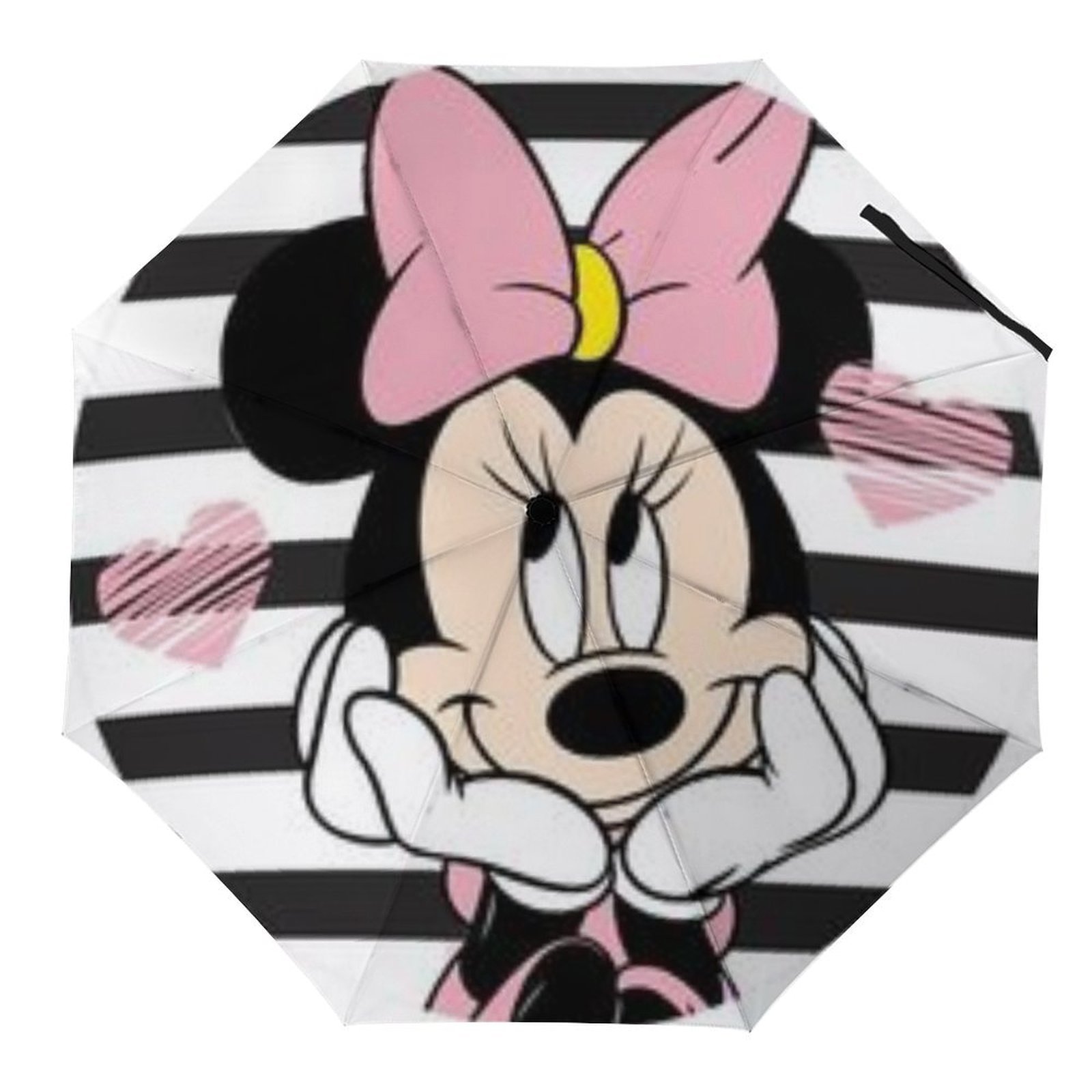 Mickey 3 Fold Umbrella Automatic Open-close Cartoon UV Resistant Travel ...