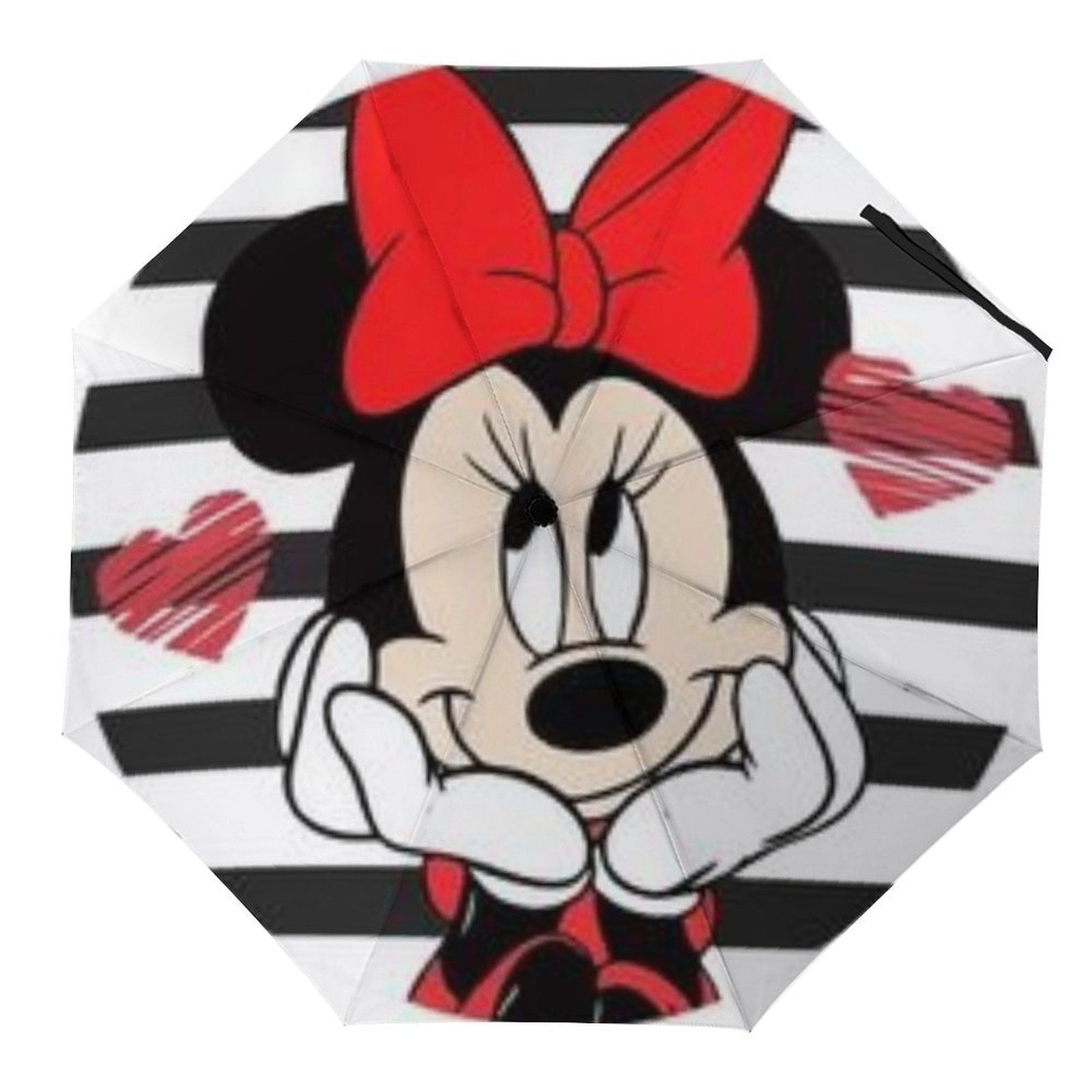 Mickey 3 Fold Umbrella Automatic Open-close Cartoon UV Resistant Travel ...