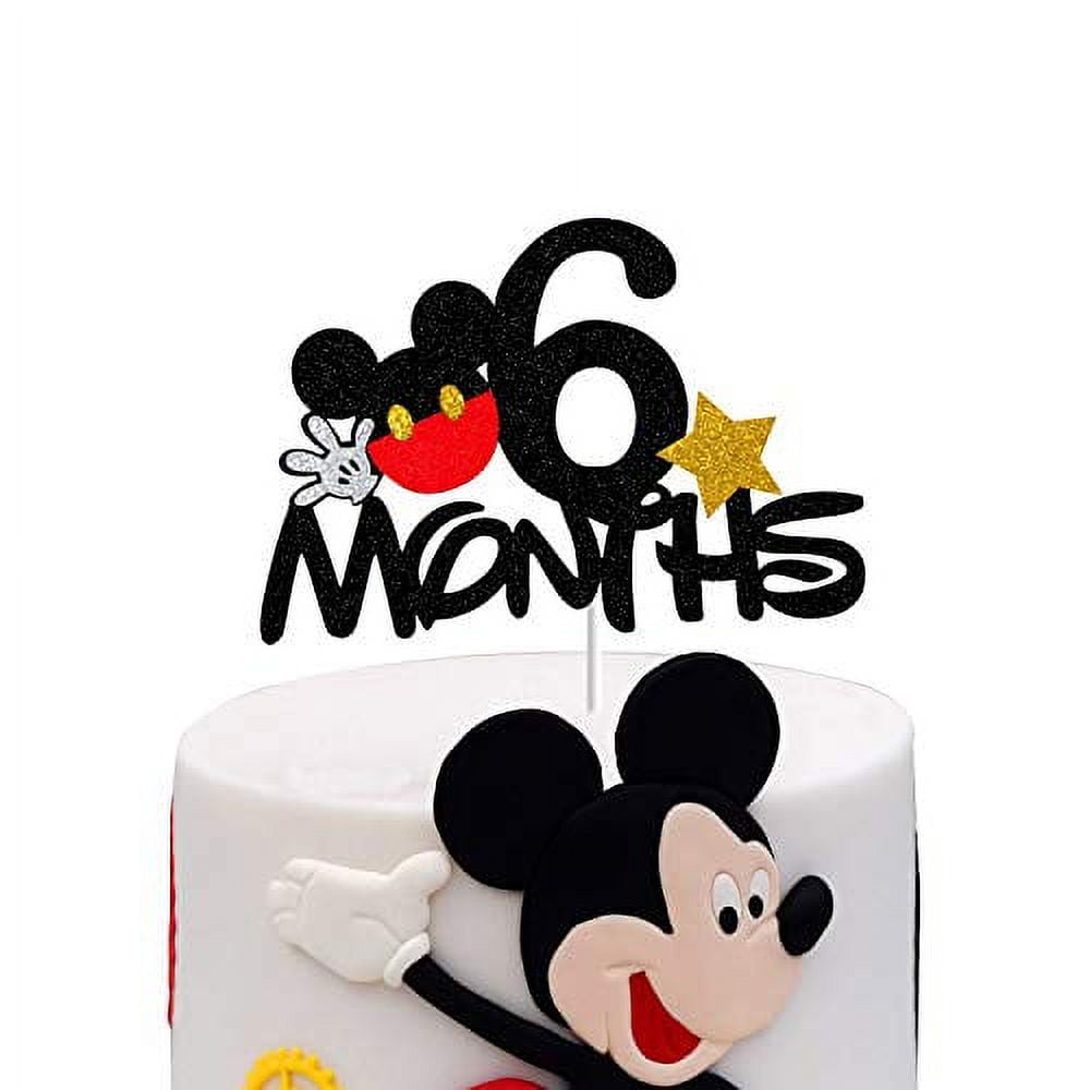 PANHUI Mickey Mouse Half Birthday Cake Topper, by PANHUI - Walmart.com