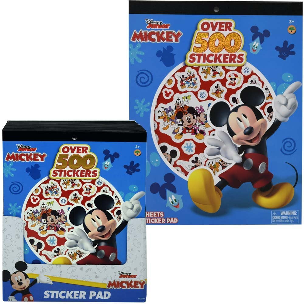 Mickey 8x10" Large 6 Sheet Sticker Book in PDQ- 1 PACK - Walmart.com