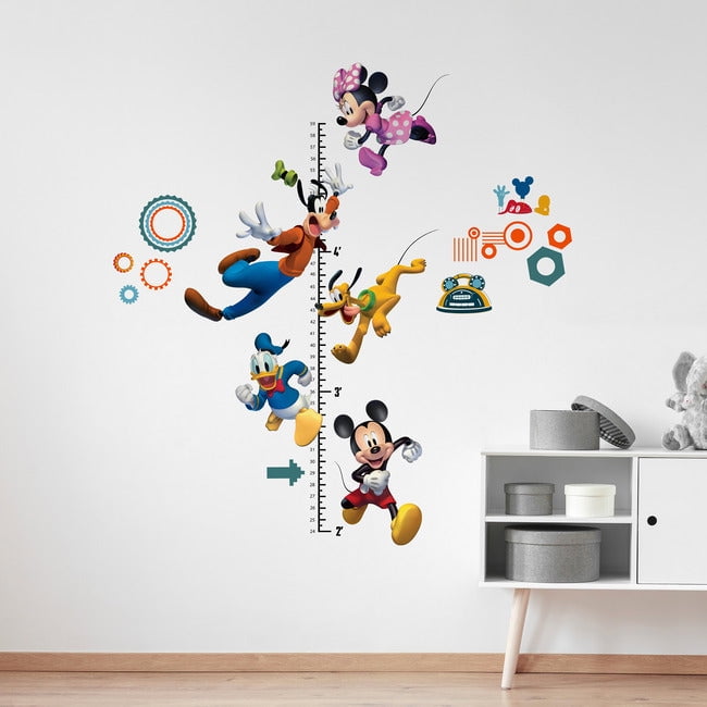 Disney Mickey & Friends Growth Chart, Peel & Stick Wall Decals for Kids ...