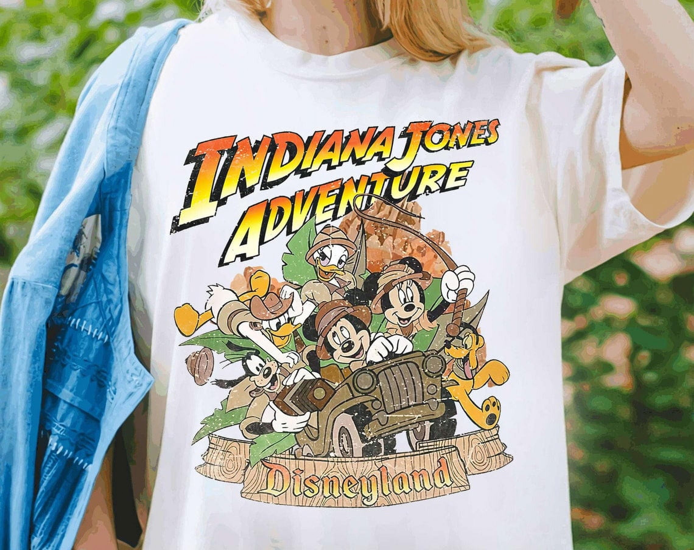 Mickey And Friends Indiana Jones Adventure Shirt, Disneyland Ride T ...