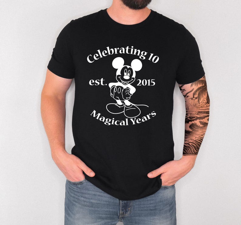 Mickey And Minnie Anniversary, Disney Celebrating Magical Years Shirt ...