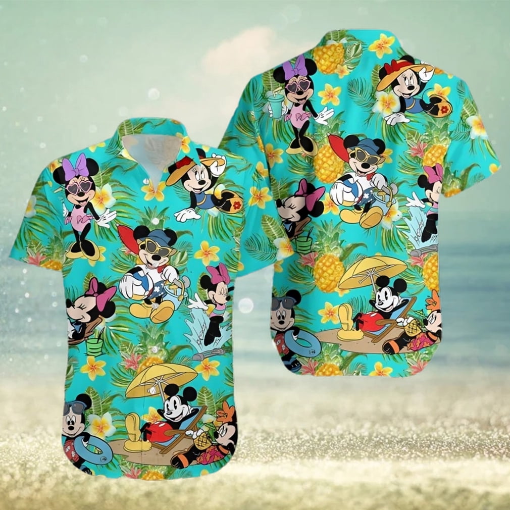 Mickey And Minnie Vacation Disney Cartoon Graphics Full Printing ...