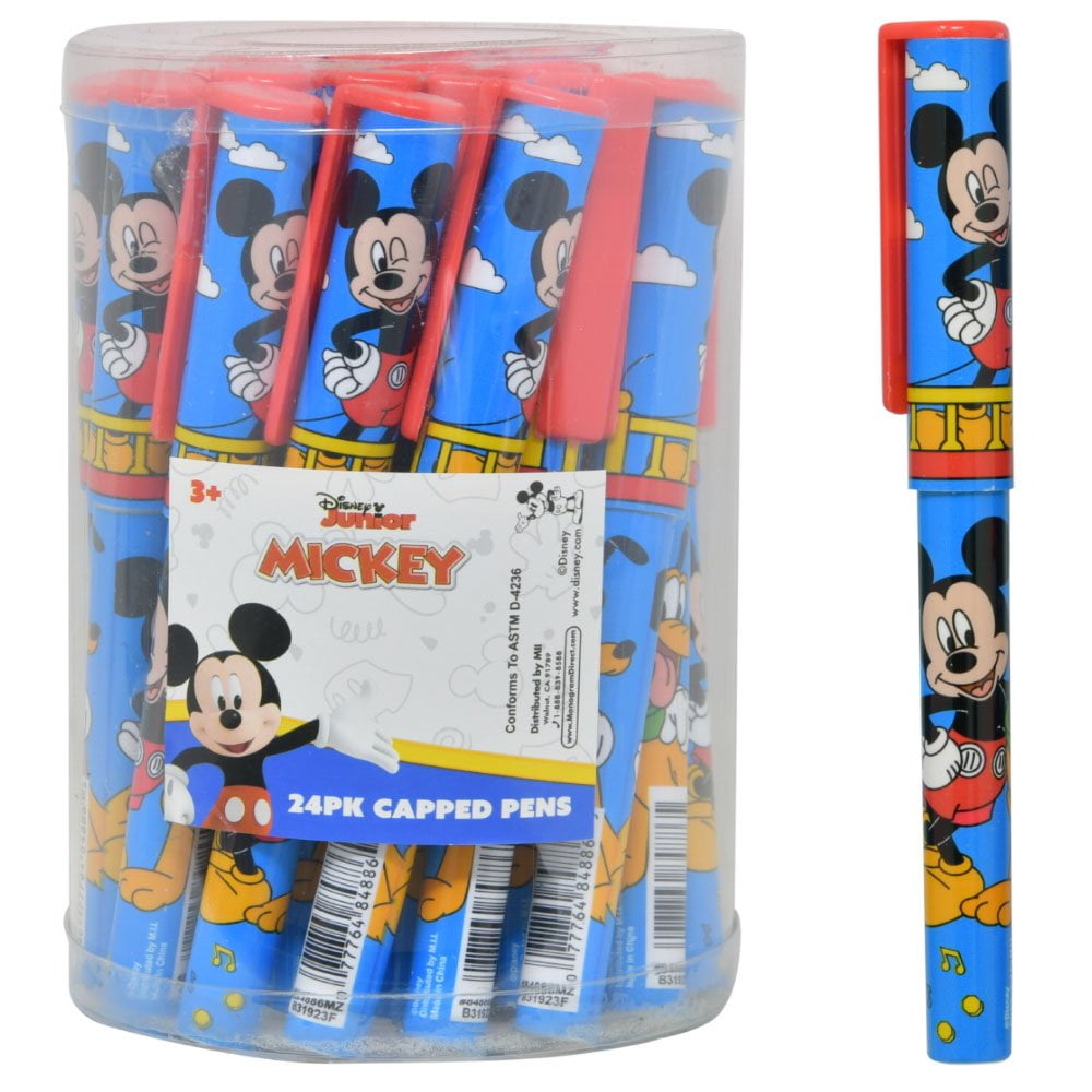 Mickey Capped Pens in PVC Canister -24pcs - Walmart.com