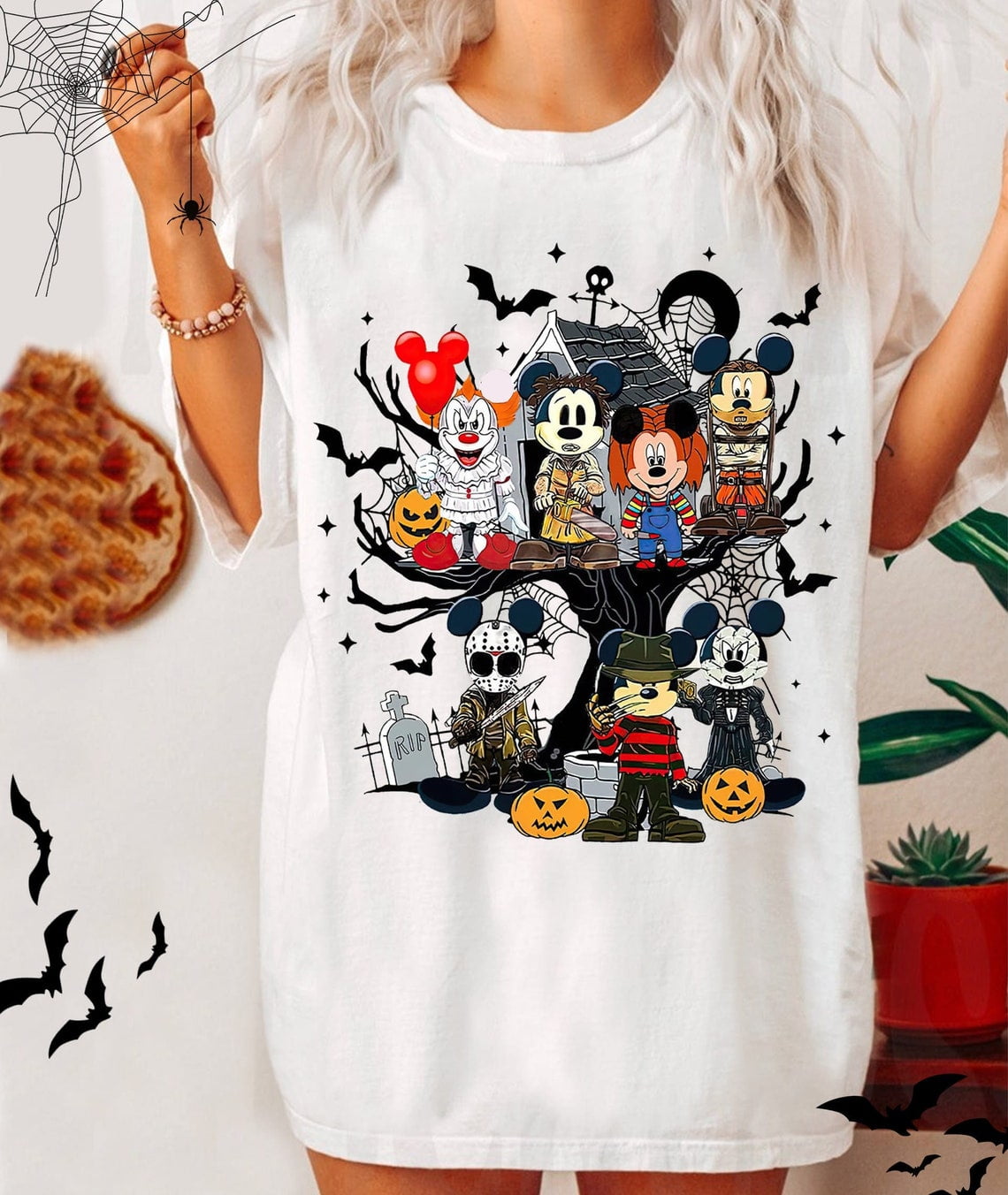 Mickey Chareacter Horron Halloween Shirt, Mickey's Not So Scary ...