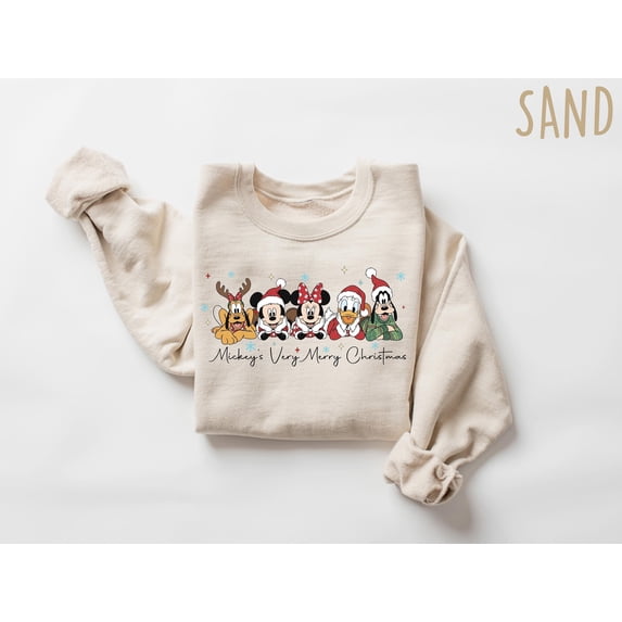 Mickey Christmas Sweatshirt, Disney Christmas Party T-Shirt, Disneyland ...