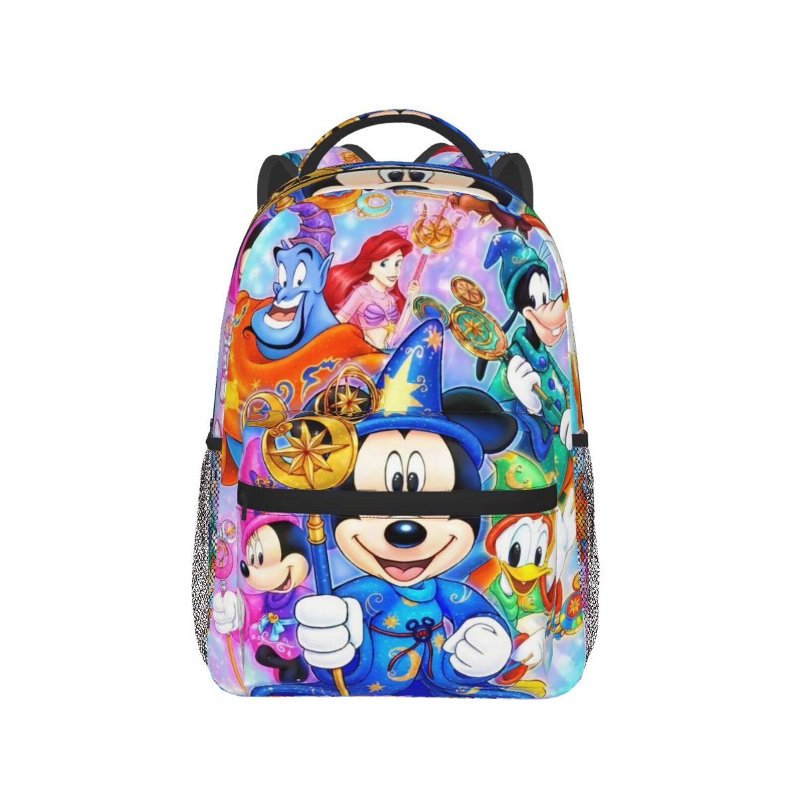 Mickey-Disney Magical World Backpack,Polyester Canvas Casual Laptop ...
