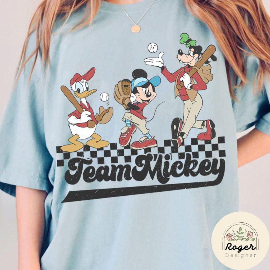 Mickey Donald Goofy Baseball Team Shirt, Disney Baseball Team Mickey ...