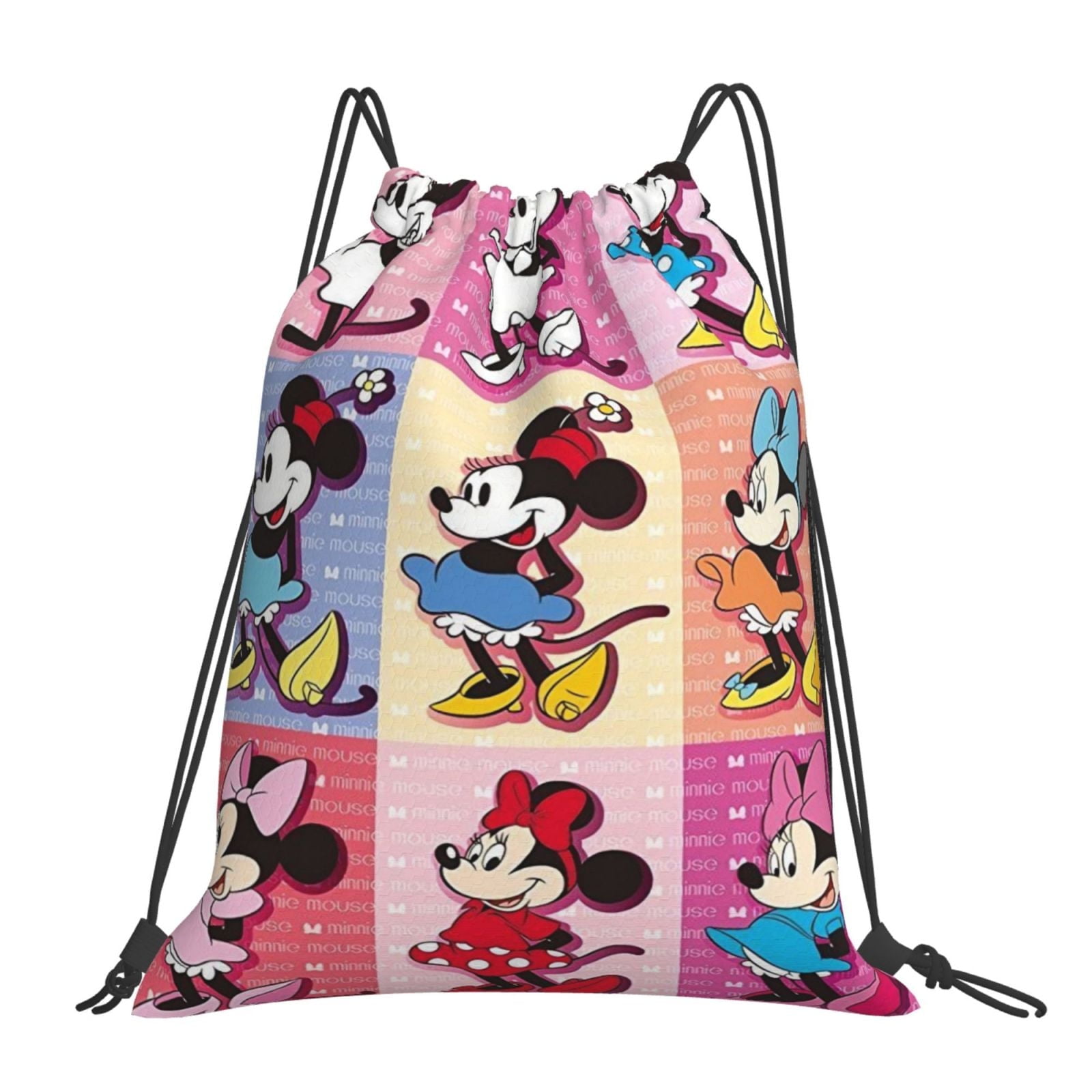 Mickey Drawstring Bags Waterproof Sports Backpack Gym Yoga Sack Travel ...