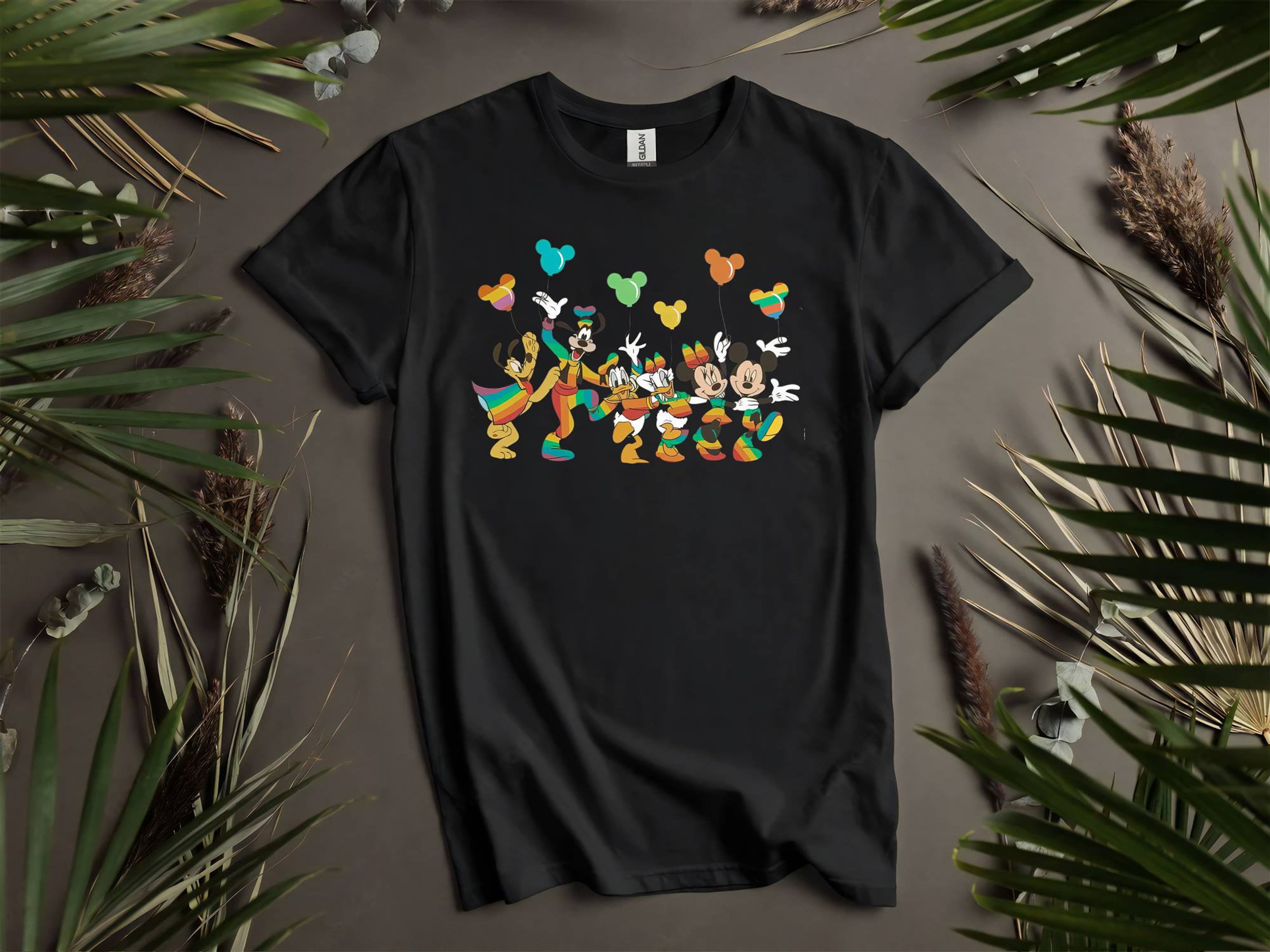 Mickey Friends Balloon Pride Month 2024 LGBT Custom T-Shirts for Men ...