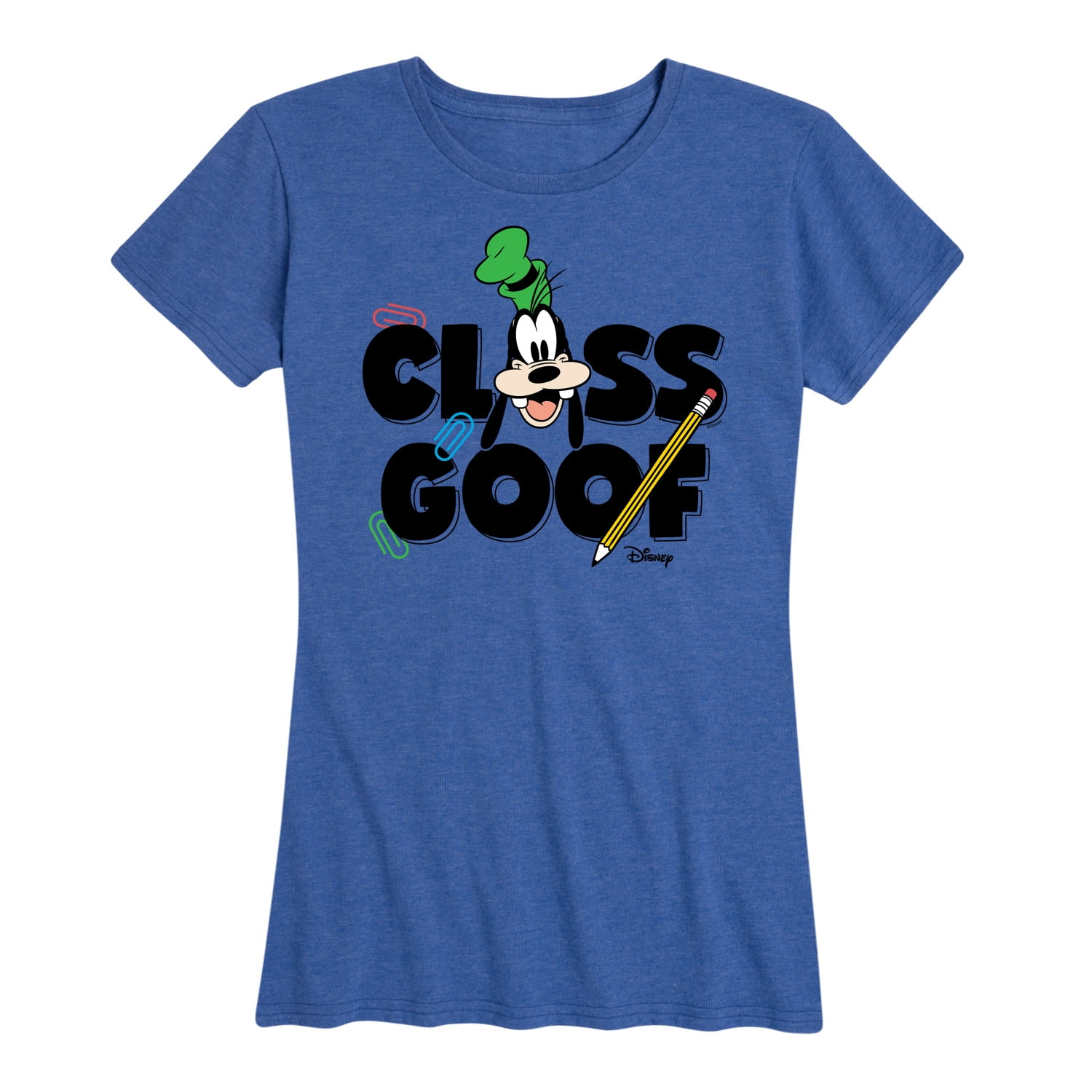 Mickey & Friends - Class Goof - Women's Short Sleeve Graphic T-Shirt ...