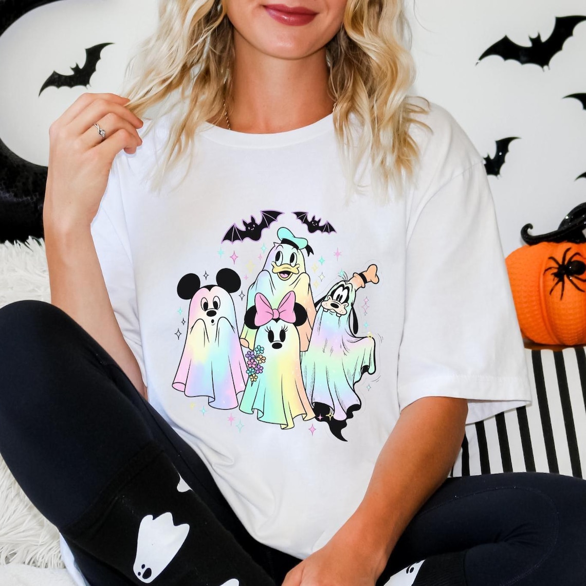 Mickey And Friends Cute Ghosts Shirt, Disney Costume Party Shirt ...