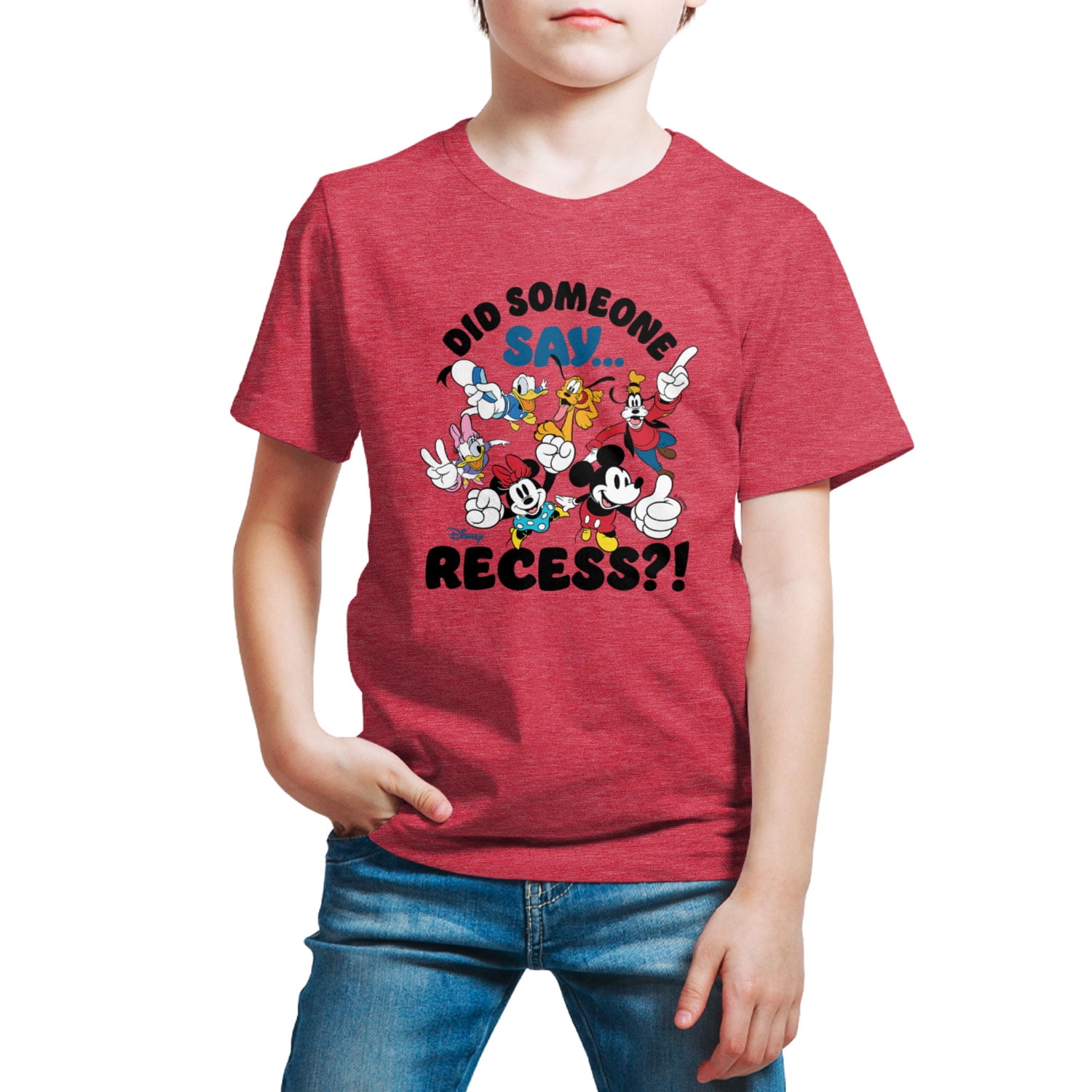 Mickey & Friends - Did Someone Say Recess - Youth Short Sleeve Graphic ...