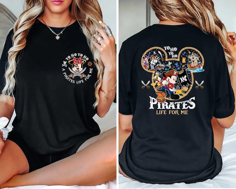 Mickey & Friends Disney Pirates Shirt, Yo Ho Yo Ho A Pirate's Life for ...
