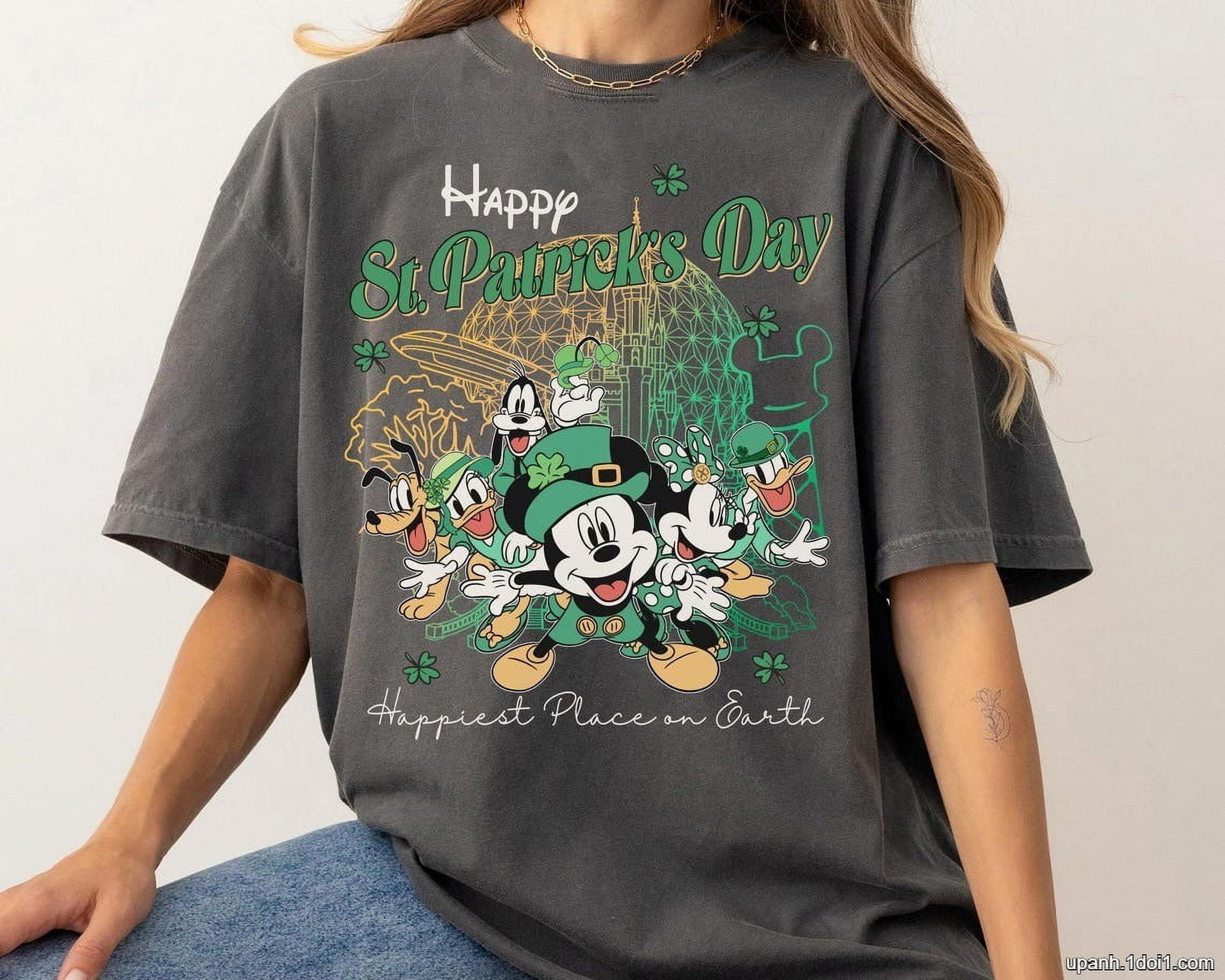 Mickey And Friends Epcot Happy St Patrick's Day Shirt, Disney Irish ...
