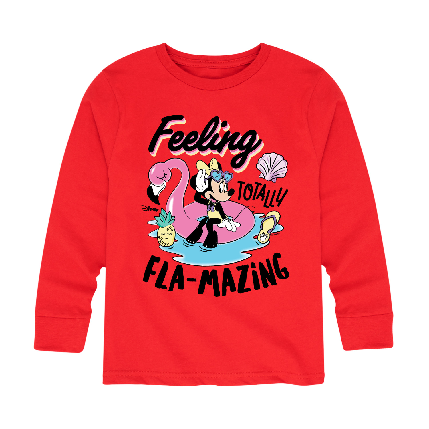 Mickey & Friends - Feeling Flamazing - Toddler And Youth Long Sleeve ...