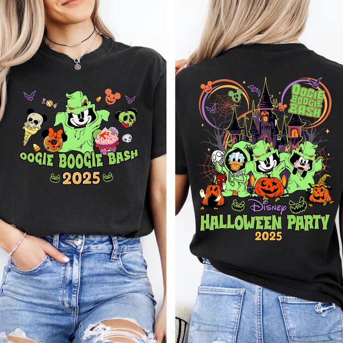 Mickey & Friends Halloween Costume Oogie Boogie Shirt, Disneyland Oogie ...