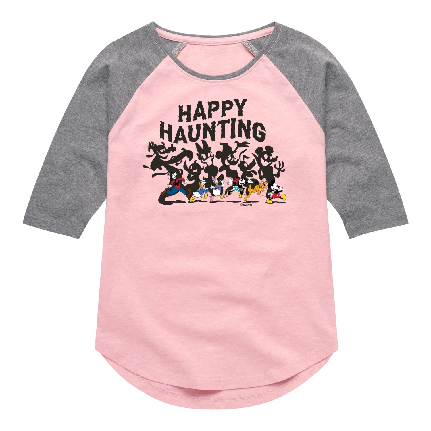 Mickey & Friends - Happy Haunting - Toddler And Youth Girls Raglan ...