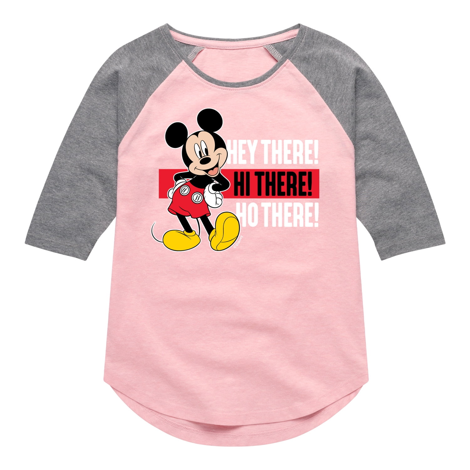 Mickey & Friends - Hey There Hi There - Toddler And Youth Girls Raglan ...