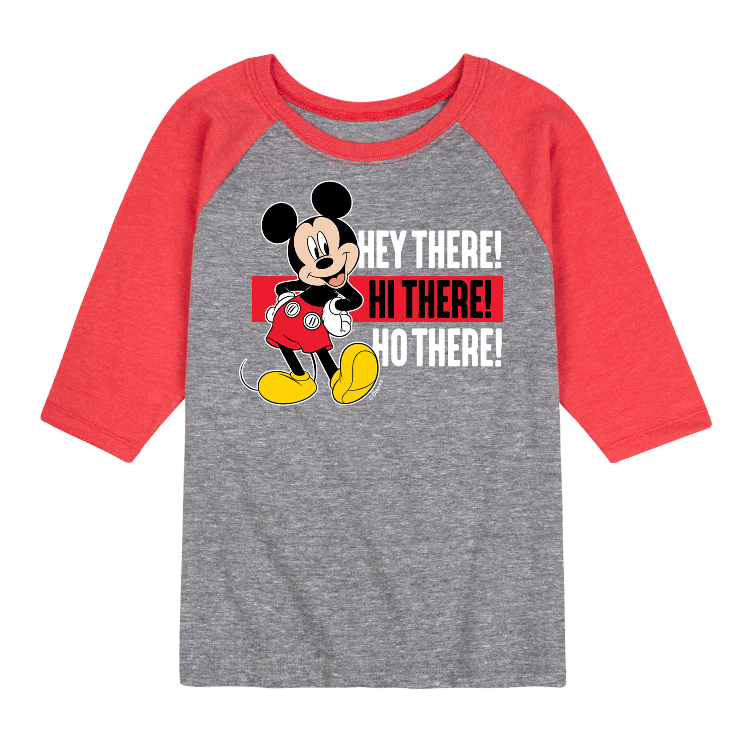 Mickey & Friends - Hey There Hi There - Toddler And Youth Raglan ...