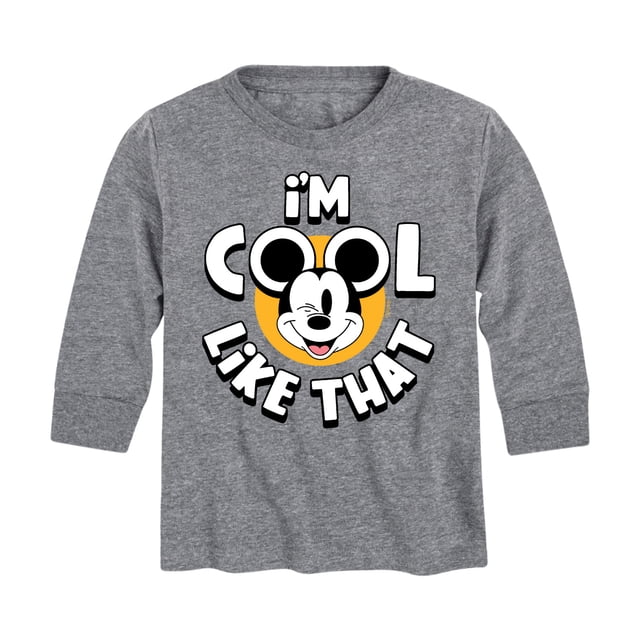 Mickey & Friends - I'm Cool Like That - Youth Long Sleeve Graphic T ...