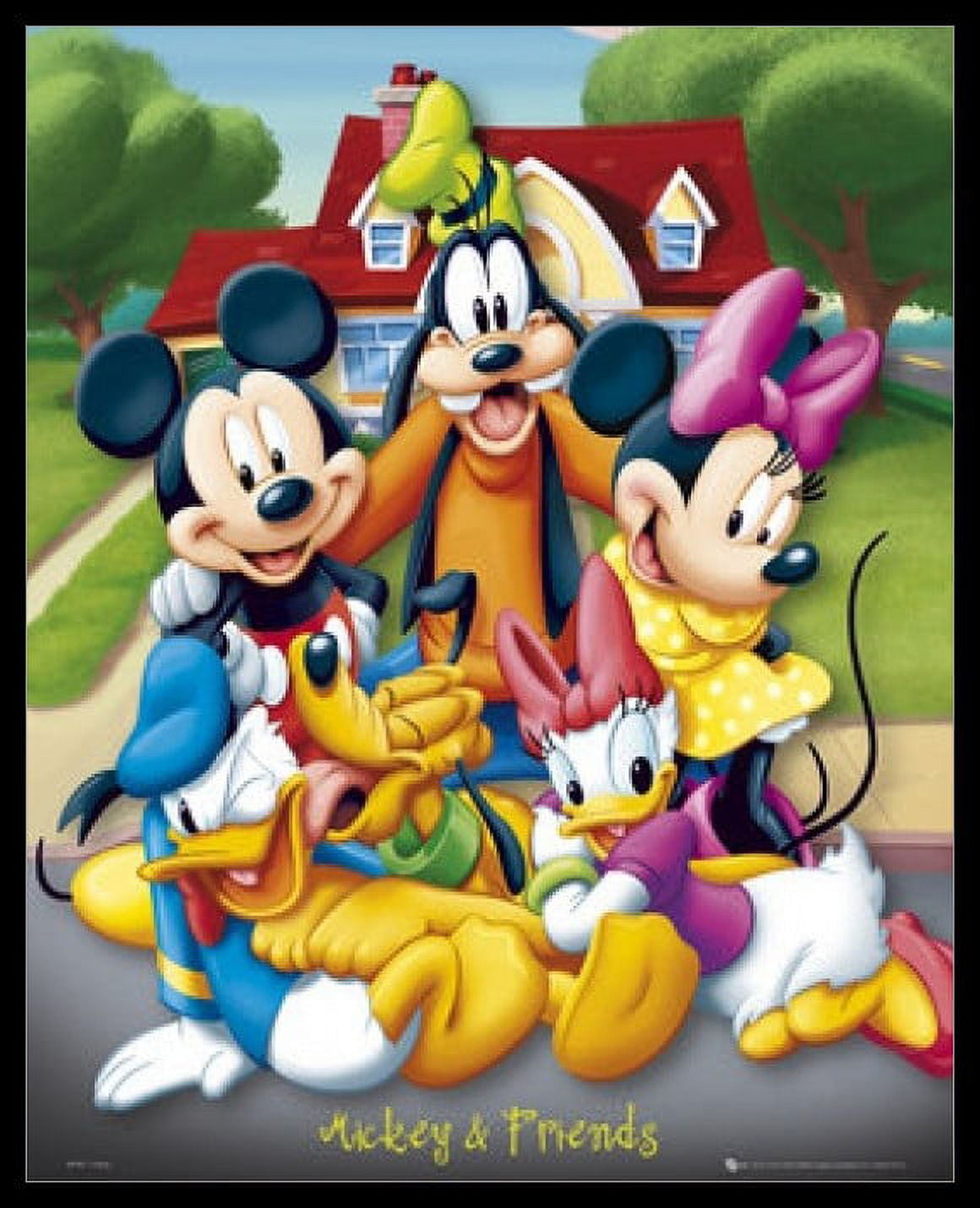 Mickey & Friends Laminated & Framed Poster by Disney (24 x 36 ...